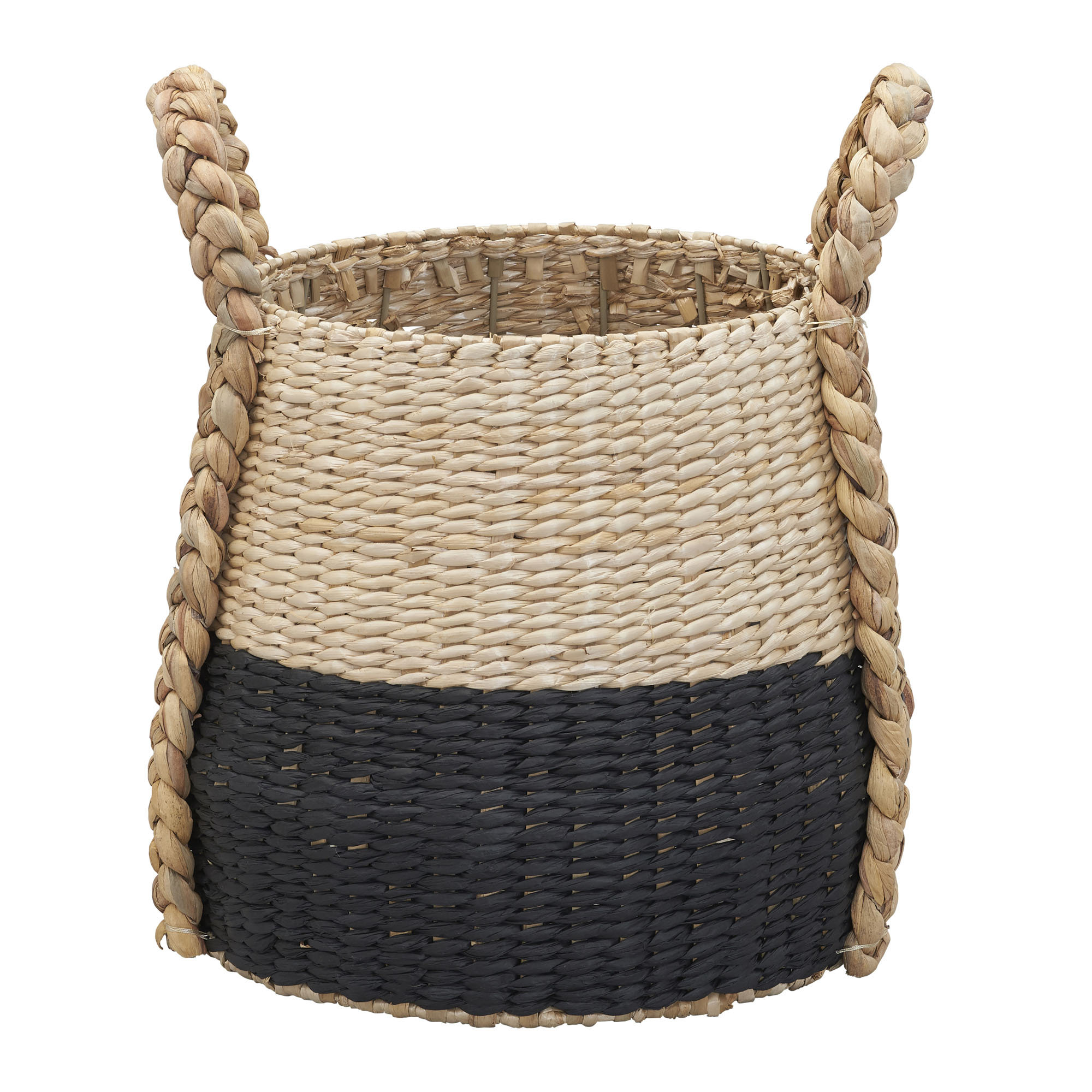 Birch Lane™ Armadi Two Tone Wicker Basket with Handles & Reviews | Wayfair