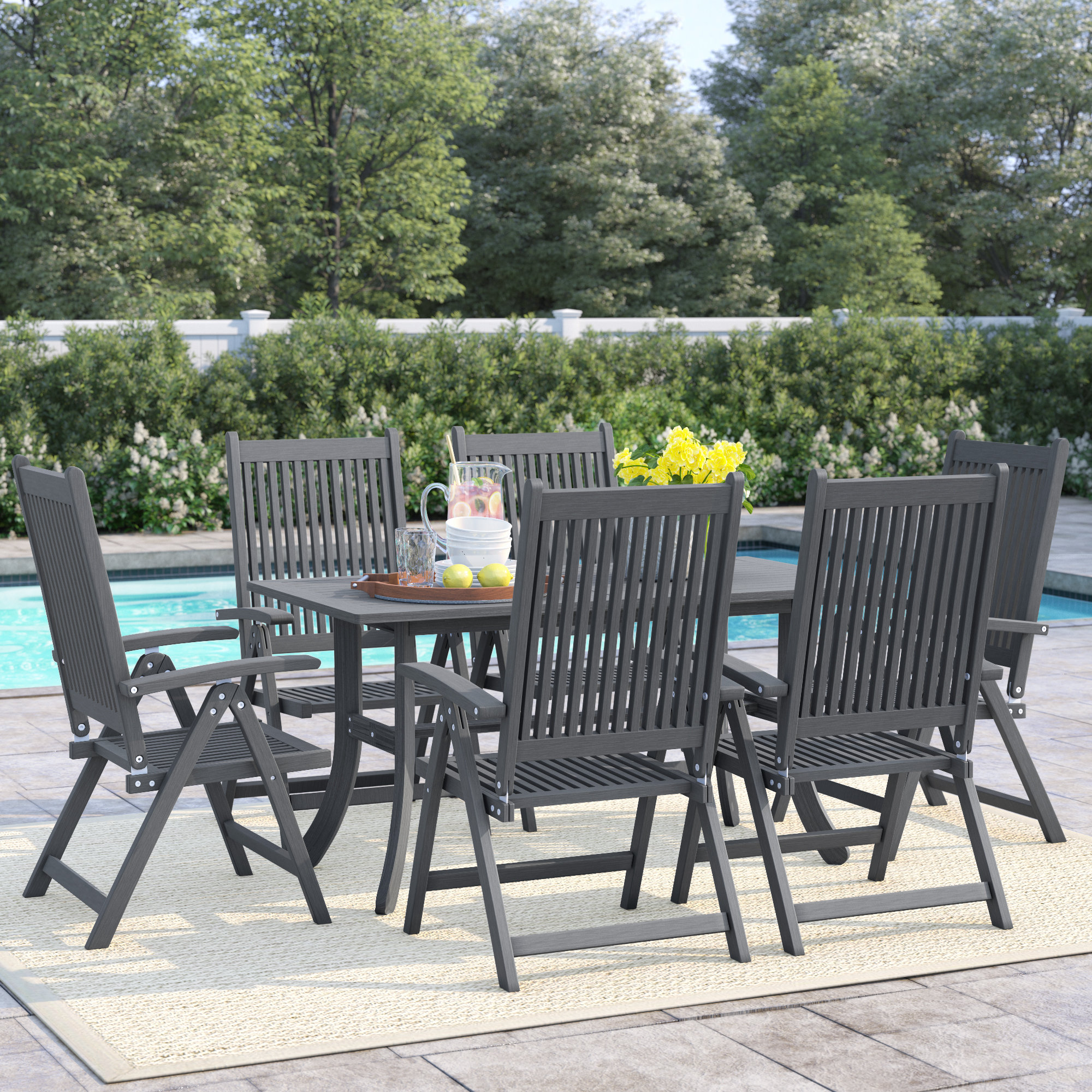 Lark Manor™ Aleha 7 Piece Dining Set & Reviews | Wayfair