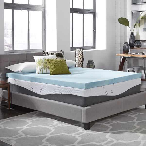 Slumber Solutions 3" Firm Gel Memory Foam Mattress Topper & Reviews ...