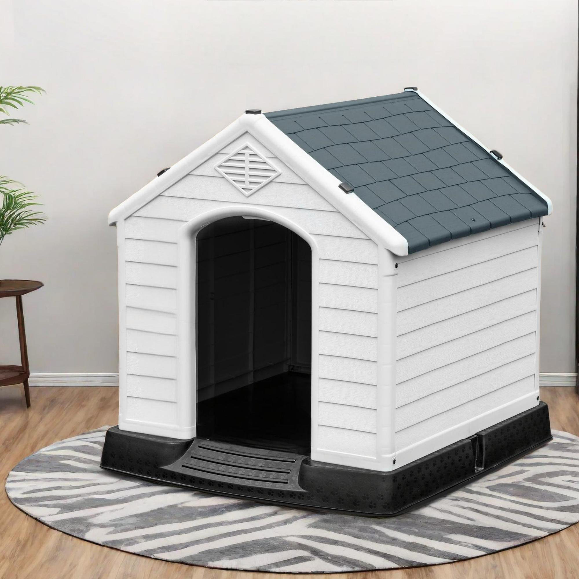 Tucker Murphy Pet™ Outdoor Indoor 26" Plastic Dog House Puppy Shelter ...