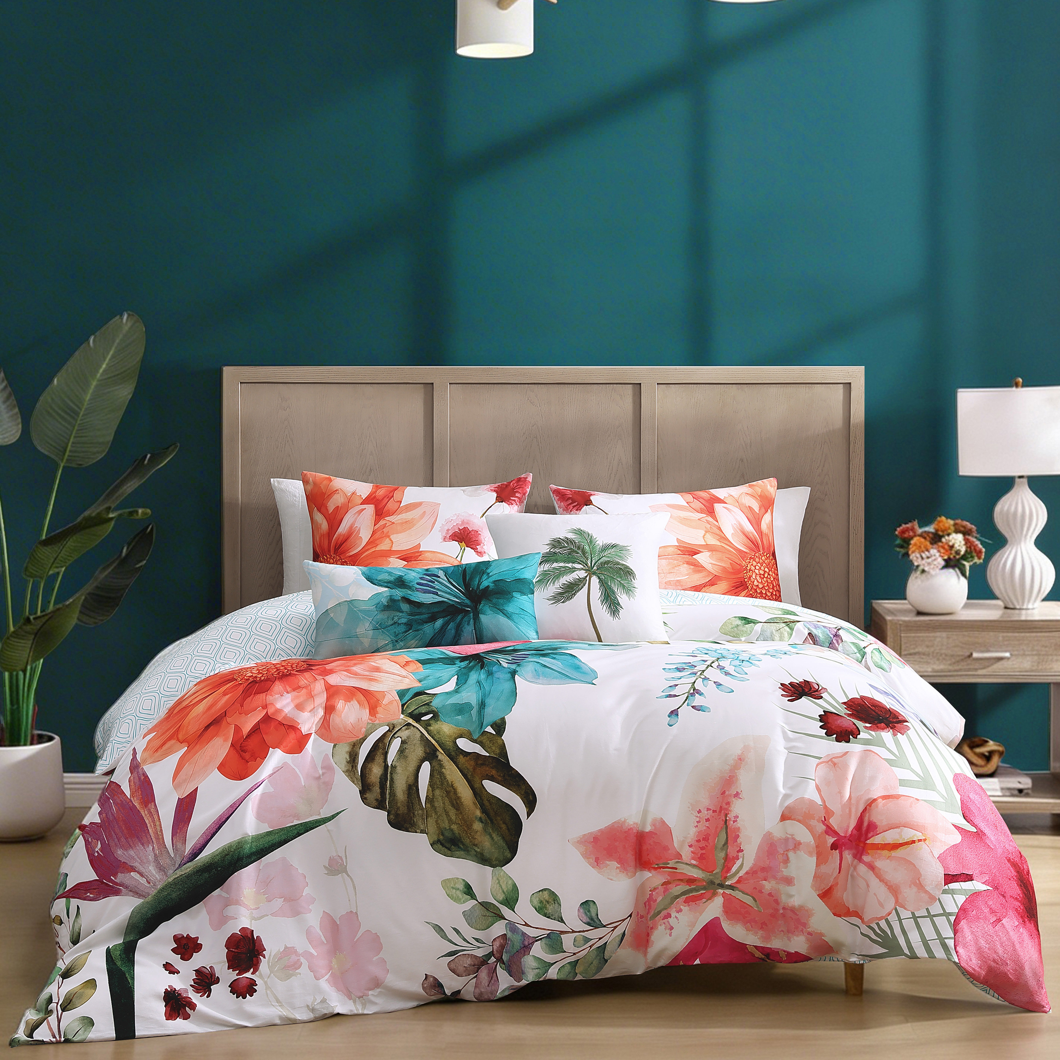 Bebejan Eden's Embrace 100% Cotton Sateen 5 Piece Reversible Comforter ...