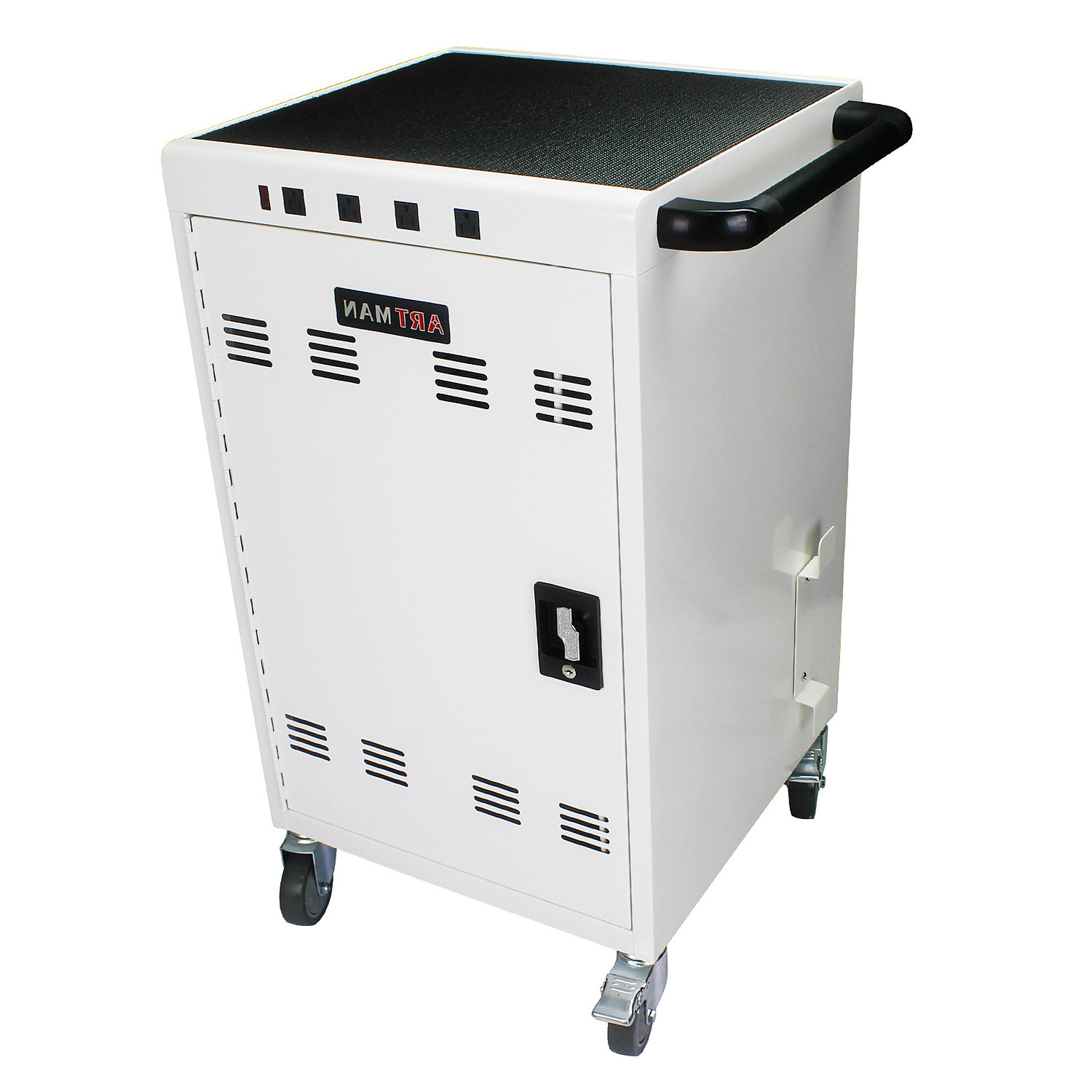 Inbox Zero Lanieya Cart Mobile Charging Cart and Cabinet for Tablets ...