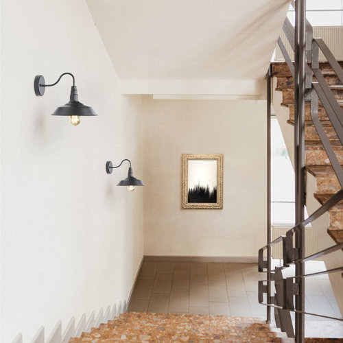 Sand & Stable Harlow Iron Barn Light & Reviews | Wayfair