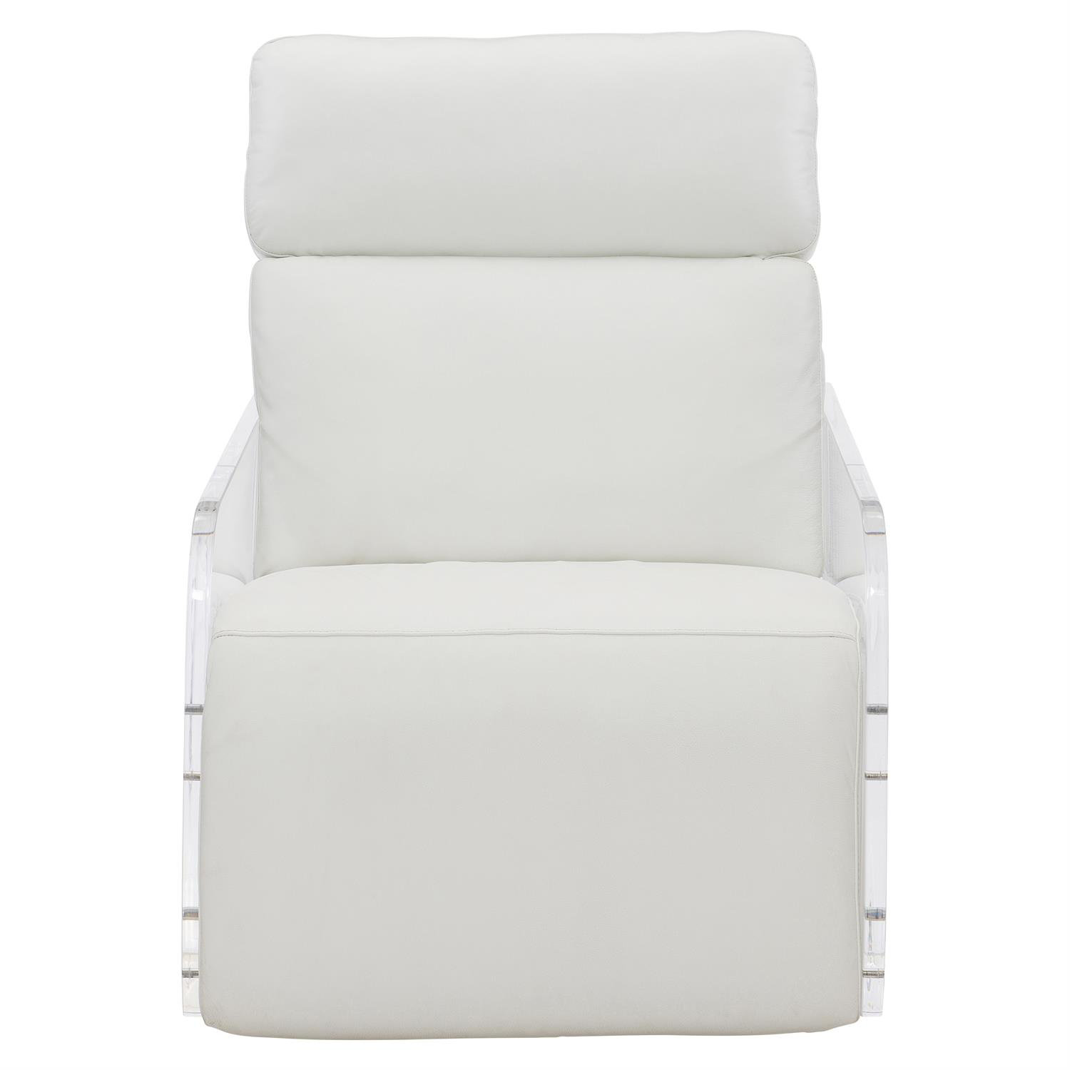 Bernhardt Parc 28.5" Wide Genuine Leather Power Standard Recliner ...