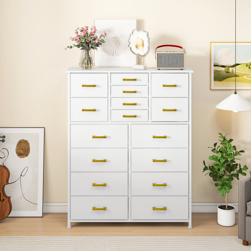 17 Stories Kelsea 16 - Drawer Dresser, Chest of Drawers,Tall Dresser ...