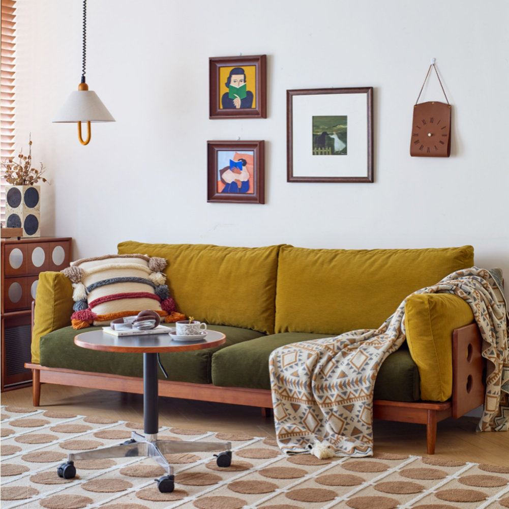 Walkoly Retro Straight - layout Living Room Sofa - Wayfair Canada