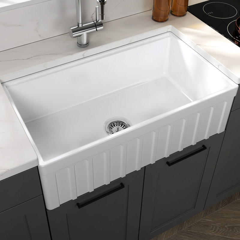Empire Industries Yorkshire 33" L x 18" W Farmhouse/Apron Kitchen Sink ...