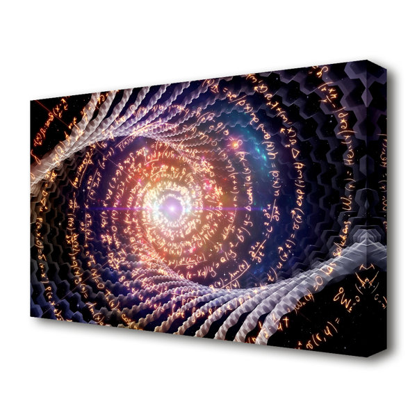 East Urban Home Fibonacci Sequence Universe - Wrapped Canvas Photograph ...