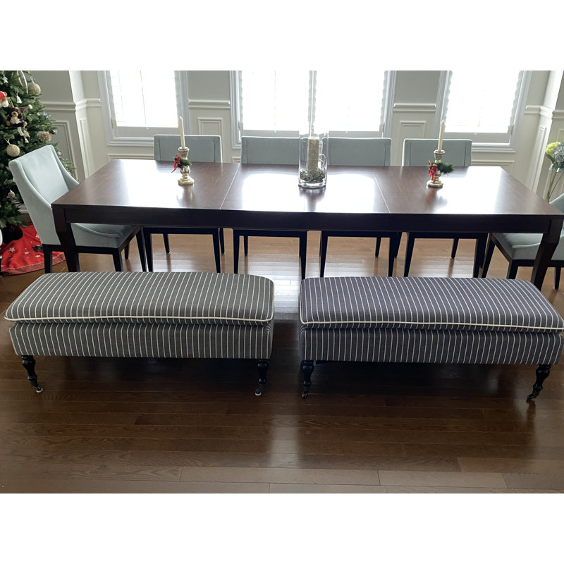 Canora Grey SEAT4U Prebe Bedroom Linen Ticking Stripe Fabric ...