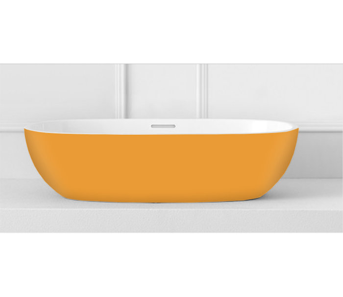 Victoria + Albert Barcelona 13'' Matte White/Matte Daffodil Yellow ...