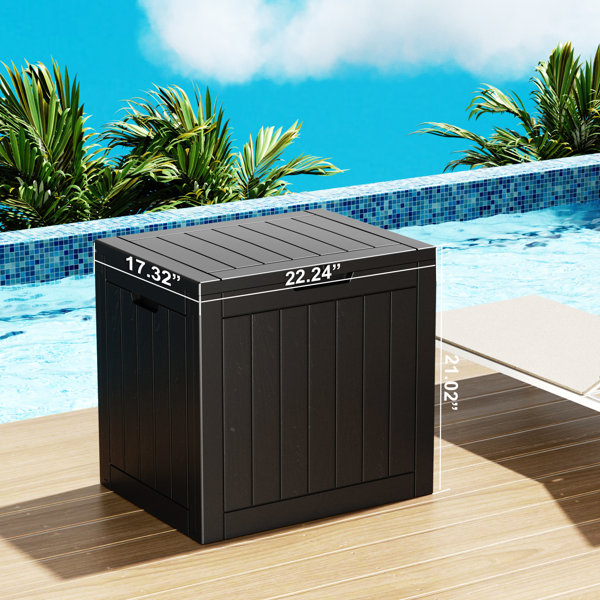 vbal 30 Gallons Water Resistant Resin Lockable Deck Box & Reviews | Wayfair