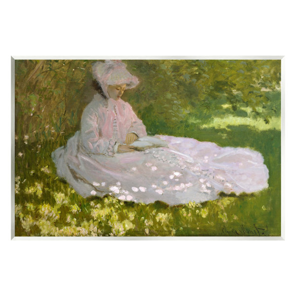 Stupell Industries Springtime Classic Claude Monet Female Portrait On ...