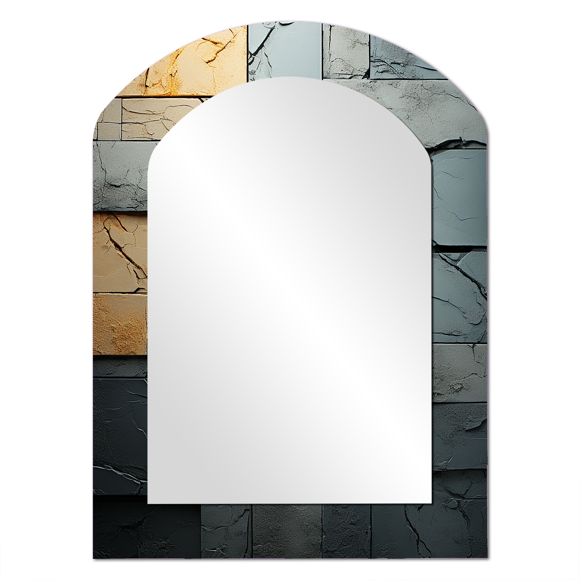 East Urban Home Urban Cubist Stones II - Abstract Cubism 3D Shapes ...