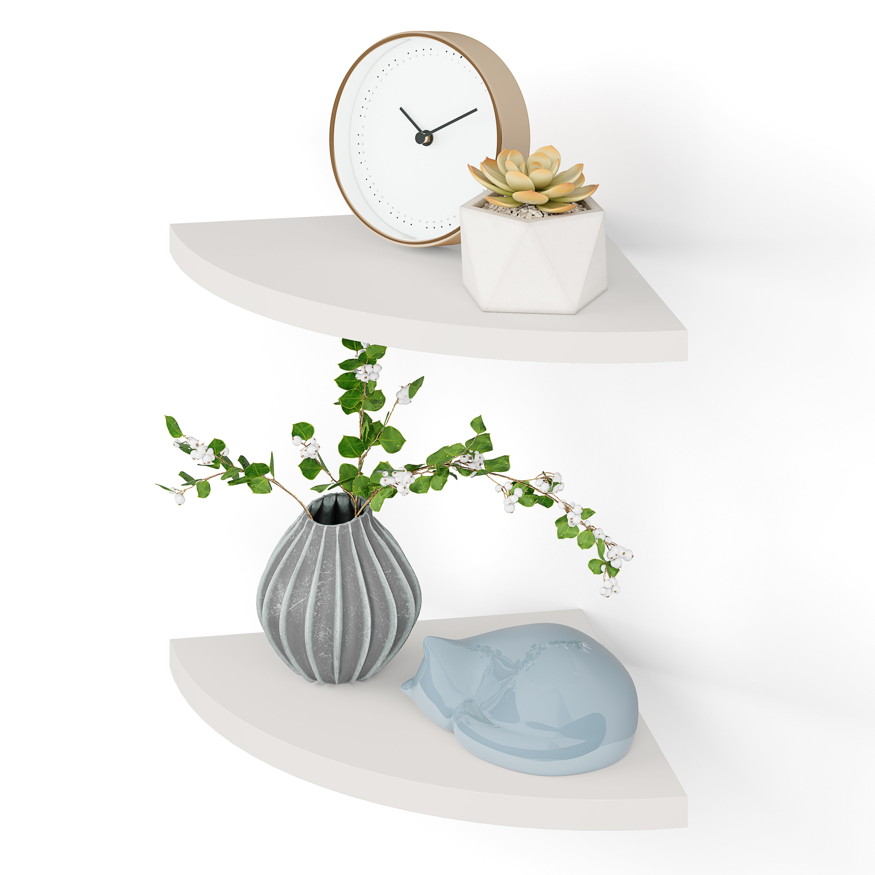 Ballucci Provo 2 Piece Corner Shelf 12 x 12" | Wayfair