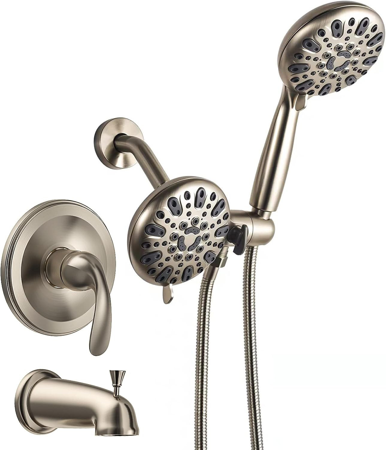 Utibia Tub Shower Faucet Set with Valve, Bathtub Shower Faucet Set with ...