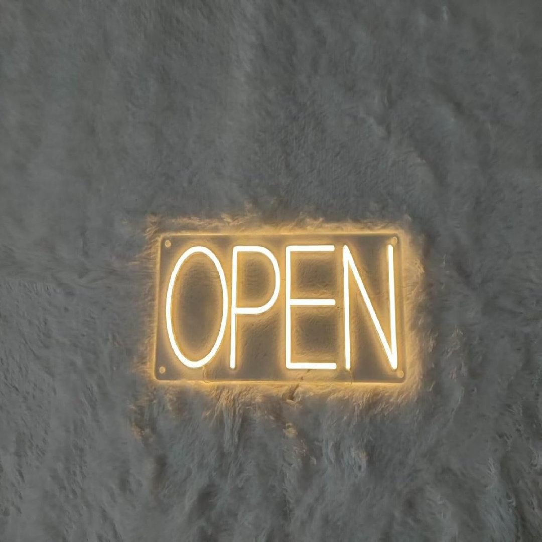 Orblue Outdoor Open Sign For Both INDOOR And OUTDOOR,16.5 X 7.5 ...