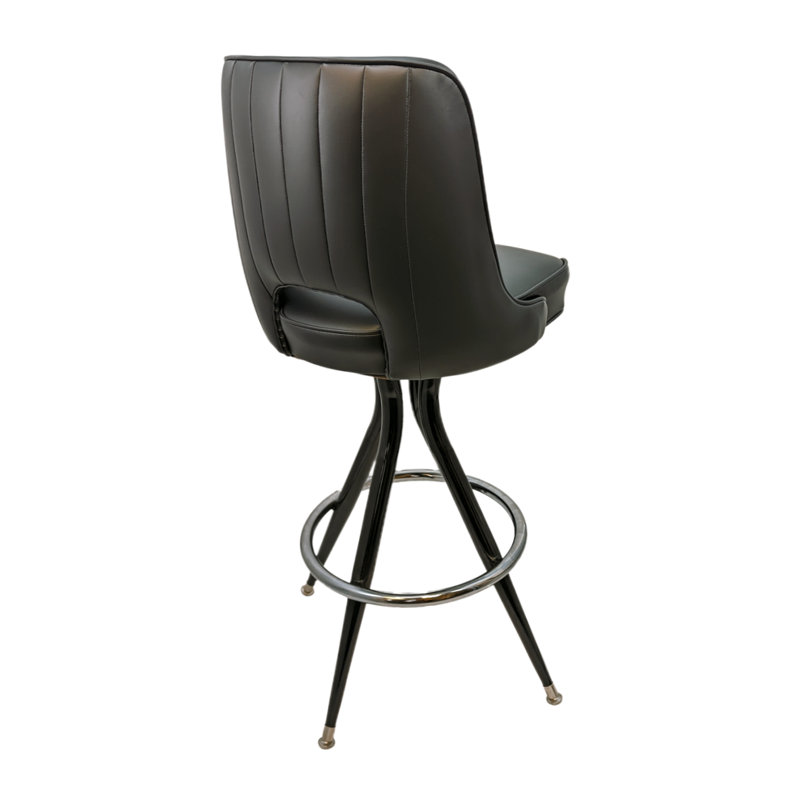 Richardson Seating Vertical Channel Upholstered Bucket Bar Stool | Wayfair