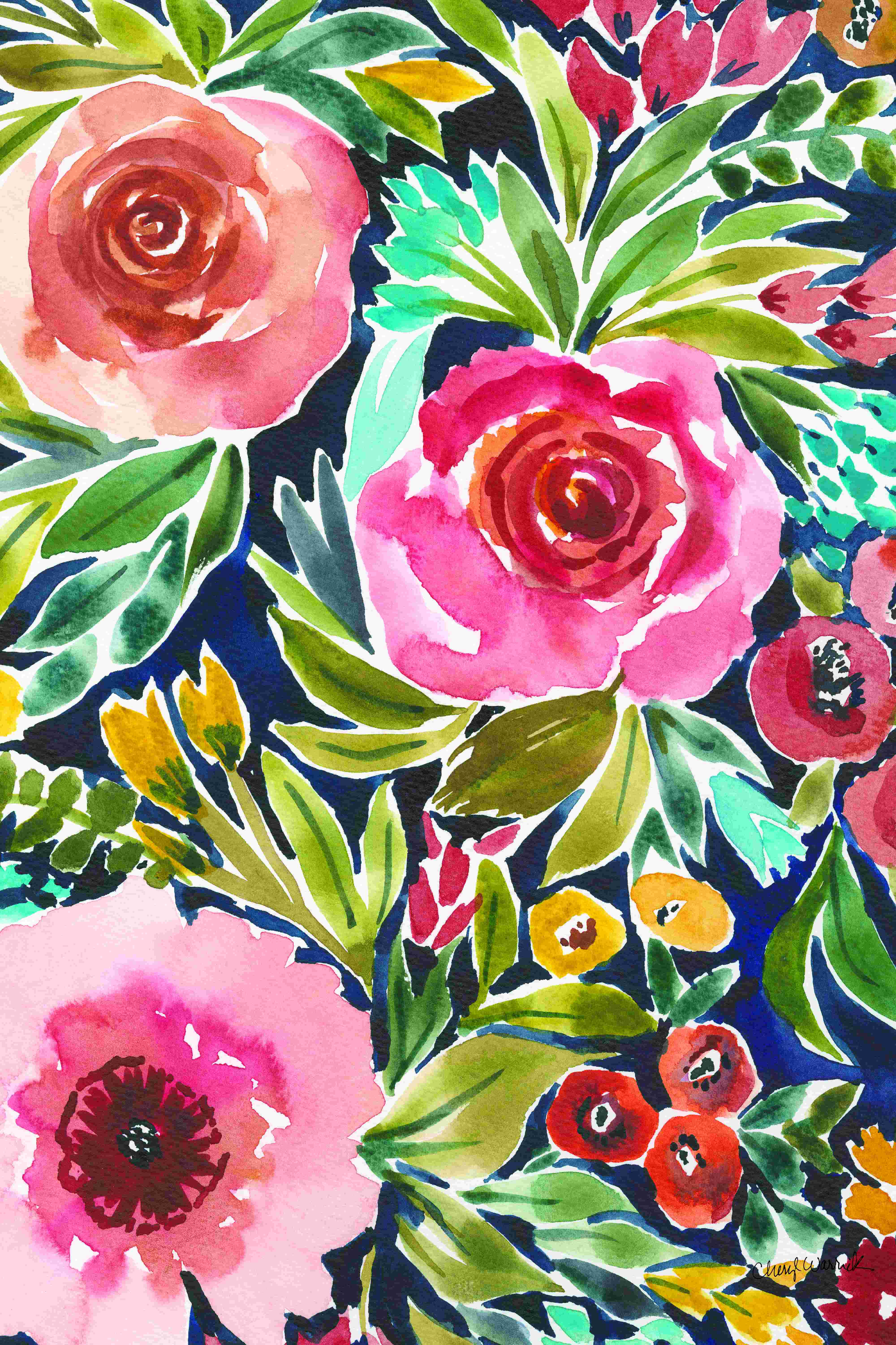Winston Porter Flower Patch II by Cheryl Warrick Wrapped Canvas ...