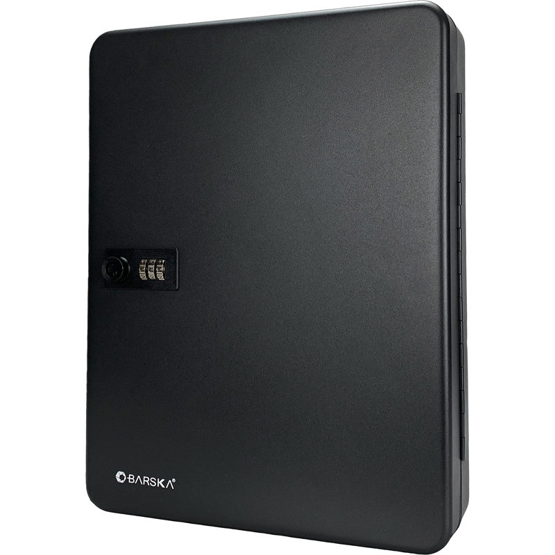 Barska 156 KEYS LOCK BOX WITH COMBINATION LOCK, BLACK | Wayfair