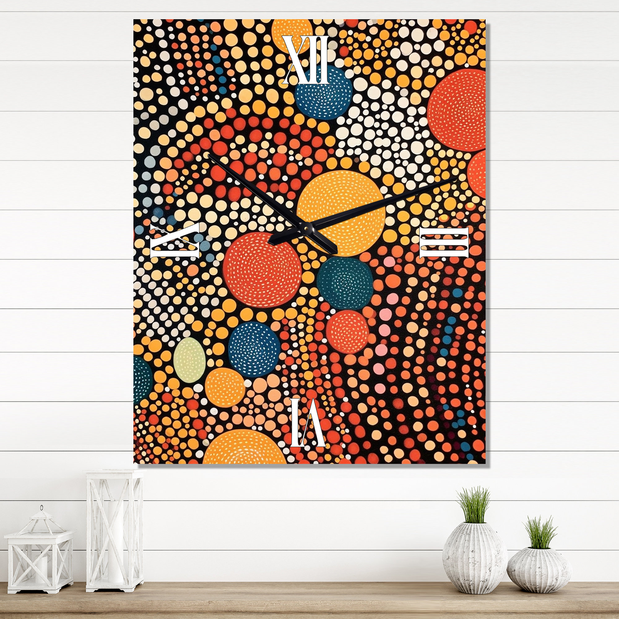 Design Art Aboriginal Circular Dot Amber Compositions II - Transitional ...