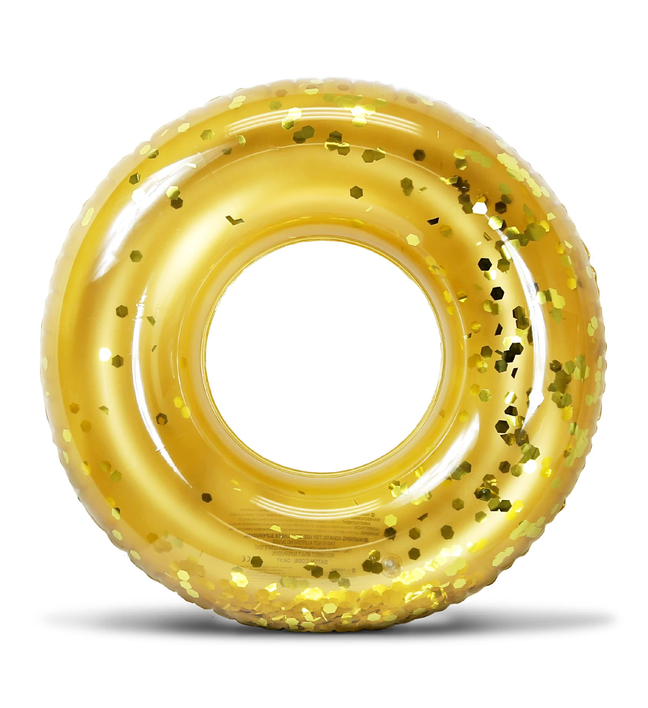 Zeki Shoggy Inflatable Pool Float Tube Confetti Premium Swim Ring Heavy ...