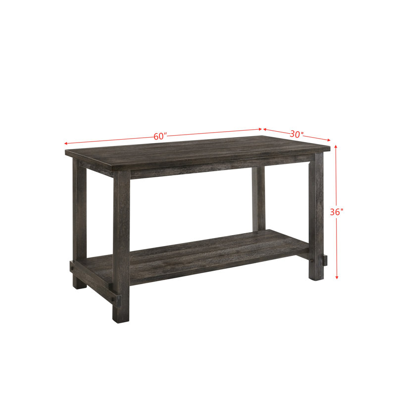 August Grove® Darbey II Counter Height Table In Weathered Gray,Kitchen ...