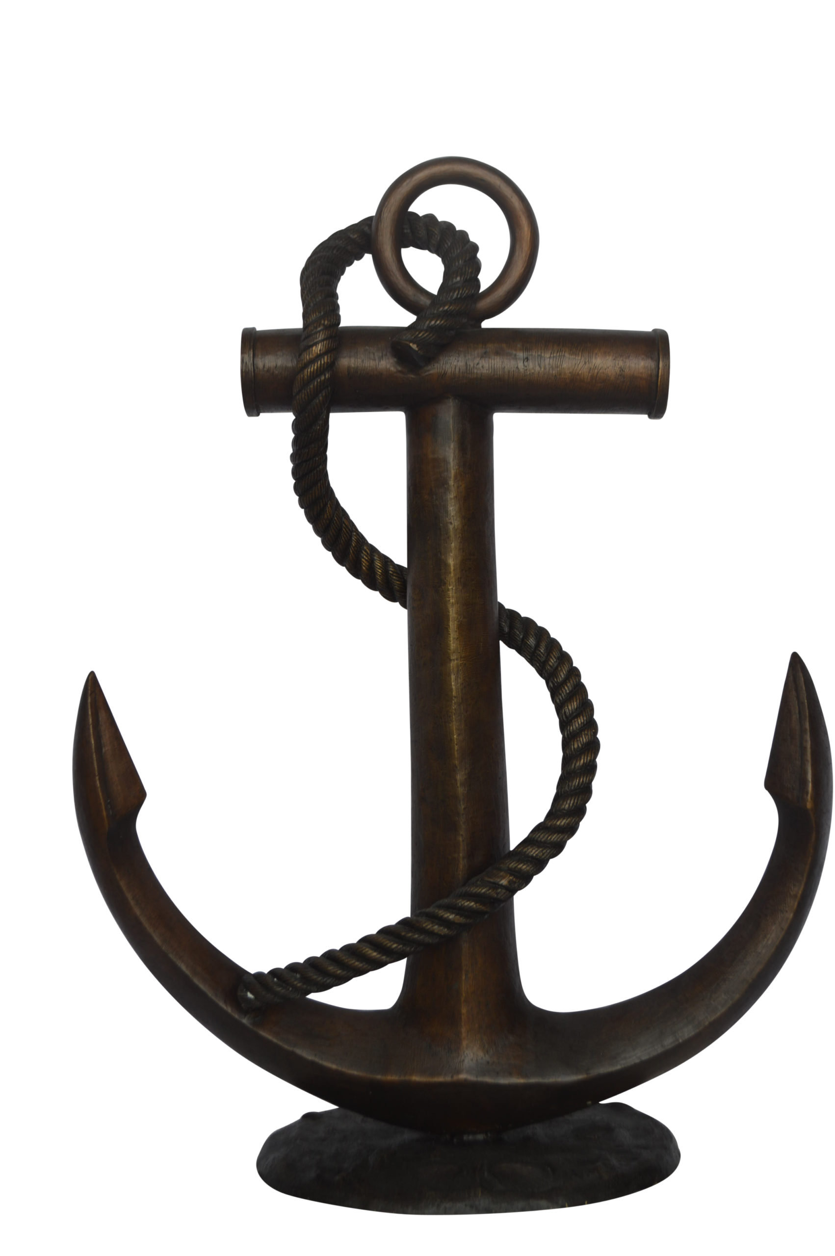 NIFAO Anchor Bronze Statue - Size: 28"L X 11"W X 36"H. | Wayfair