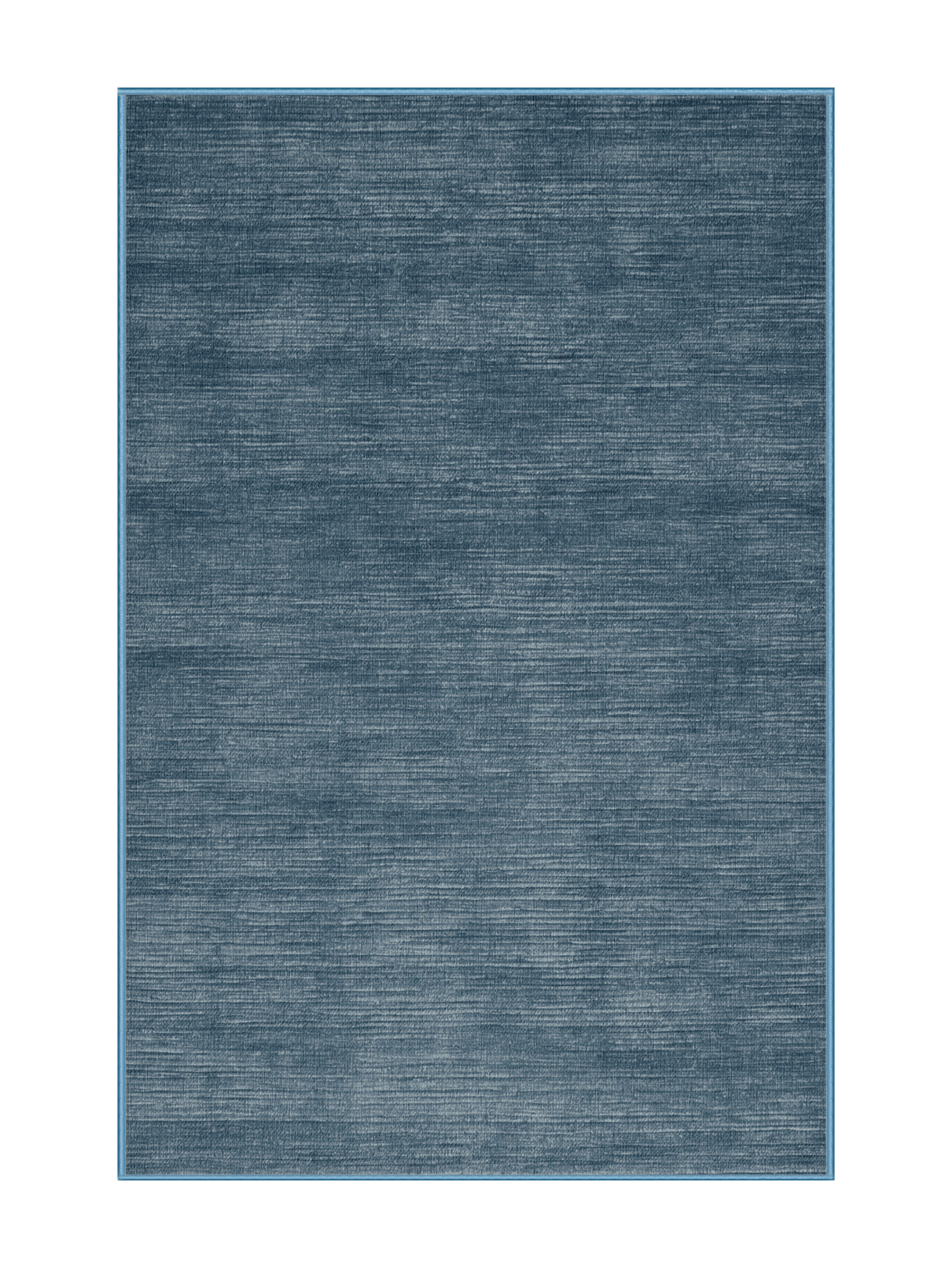 Hokku Designs Machine Washable Solid Blue Area Rug | Wayfair