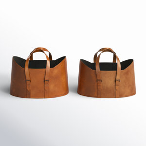 Joss & Main Leather Handmade Box Style Single Slot Magazine Holder with ...