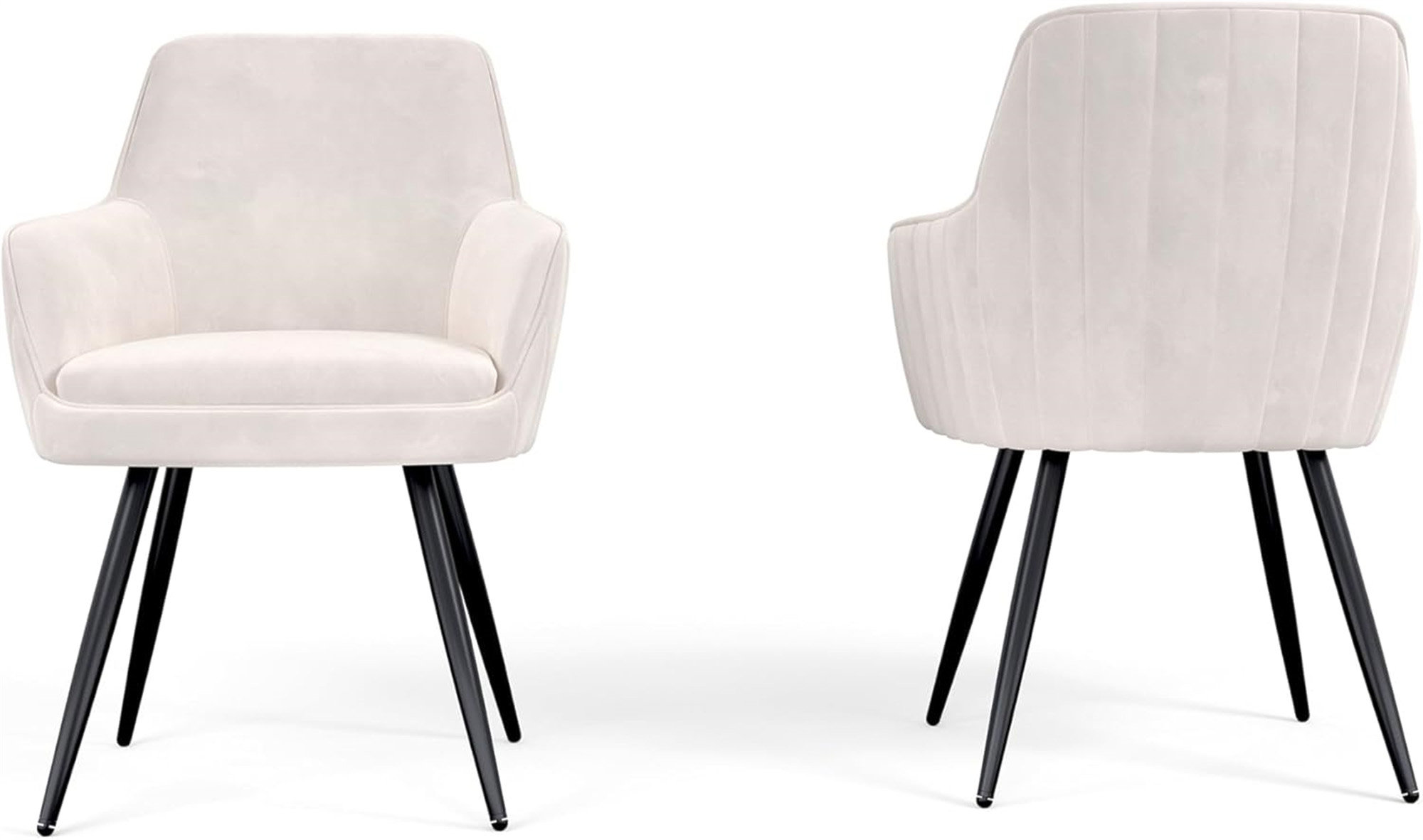 George Oliver Beige Modern Mid-Century Upholstered Accent Chair With ...