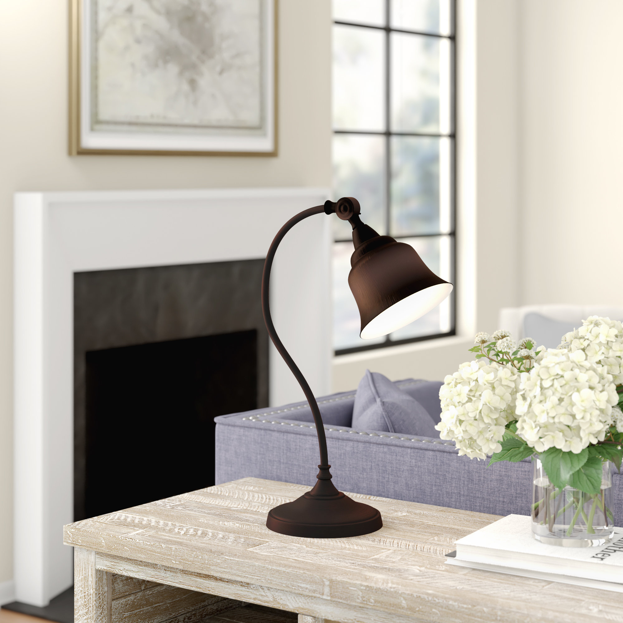 Williston Forge Tontogany 21" Arched Table Lamp & Reviews | Wayfair