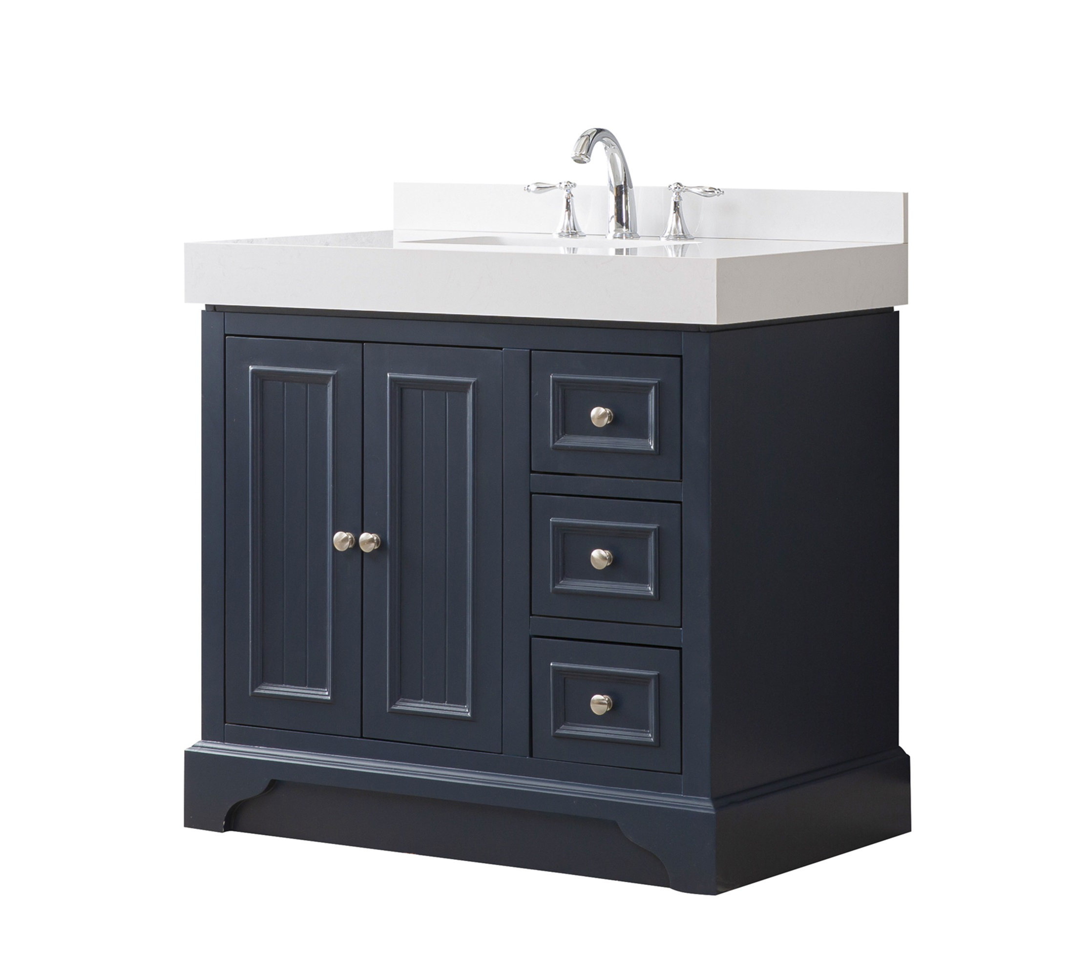 Red Barrel Studio® Imanee 36'' Single Bathroom Vanity with Cultured ...
