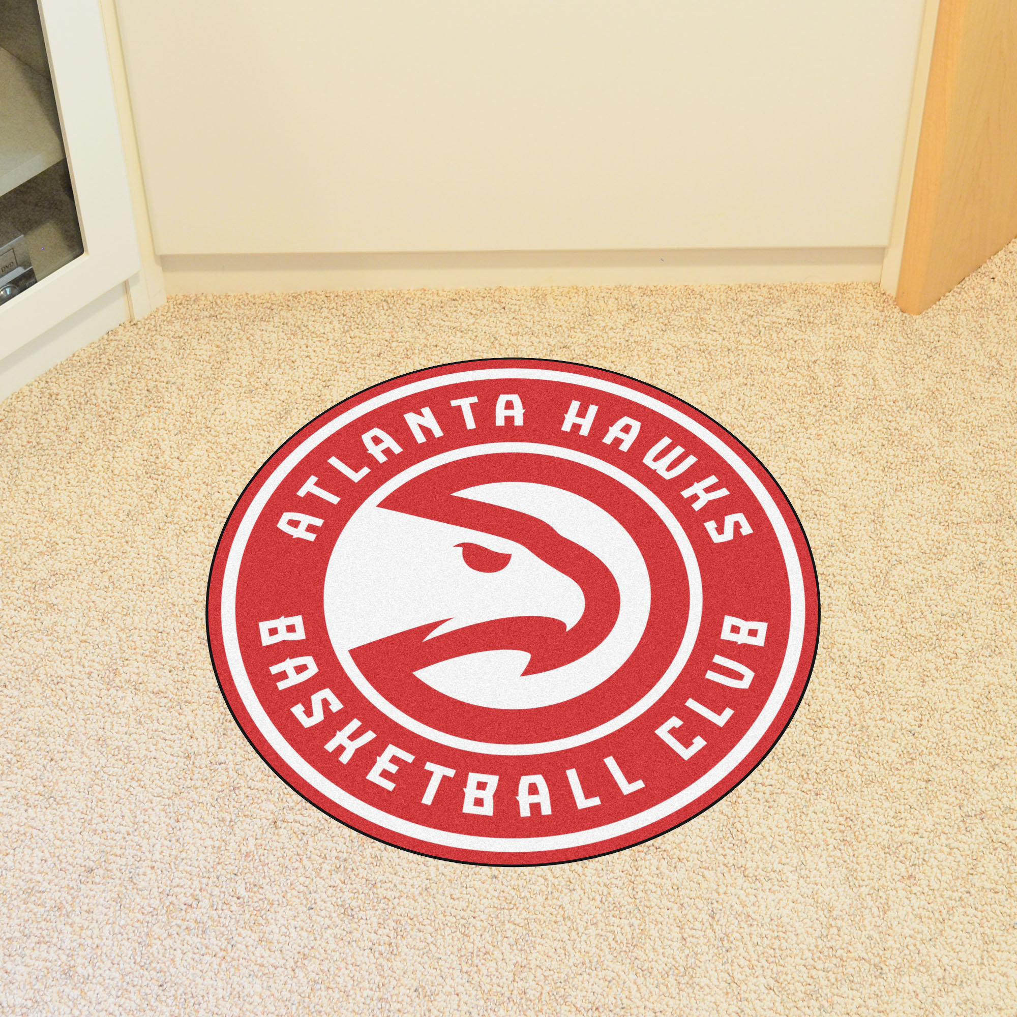 FANMATS NBA Atlanta Hawks Roundel 27 in. x 27 in. Non-Slip Indoor Only ...