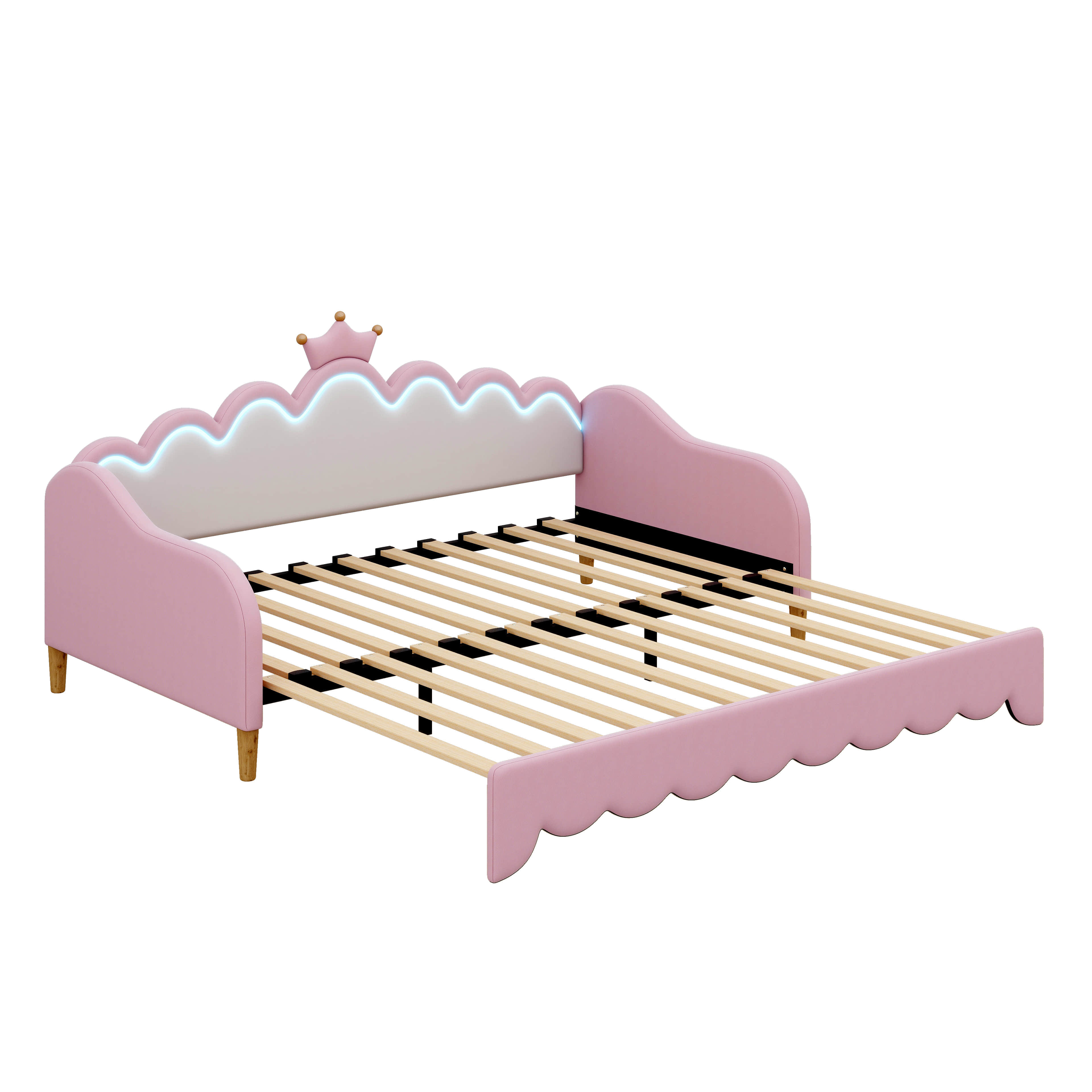 Zoomie Kids Anagnos Extending Daybed with LED Lights | Wayfair
