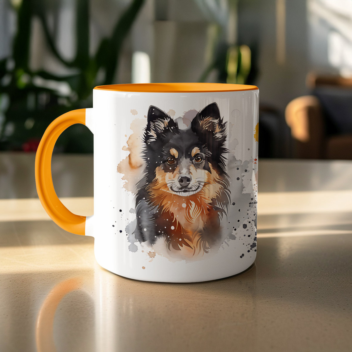 East Urban Home Set of 2 – Elegant Gordon Setter Watercolor Art 11oz ...