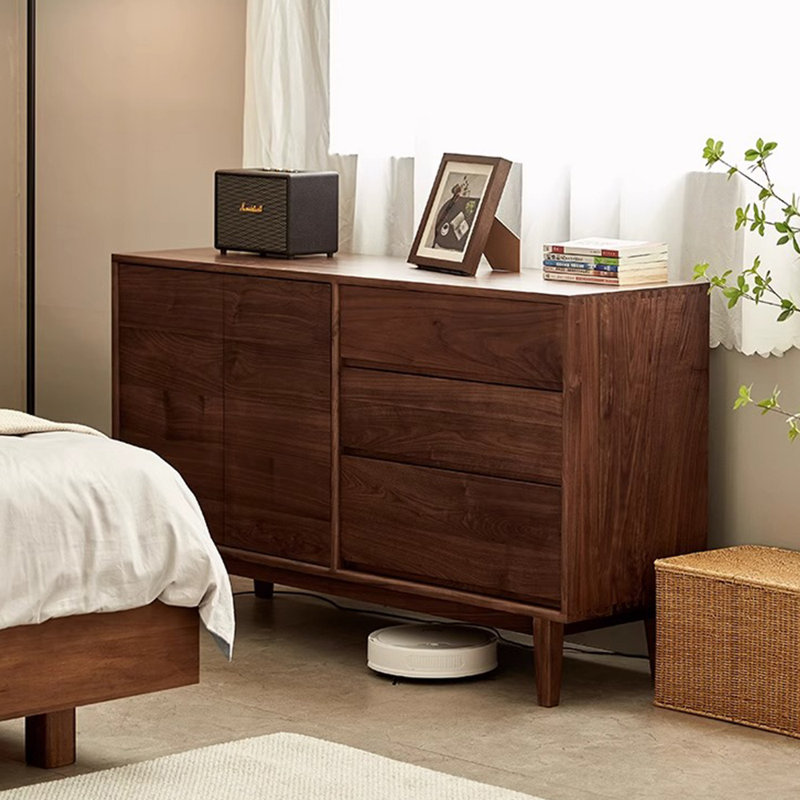 Dream cabinet Walnut solid wood quality simple locker | Wayfair