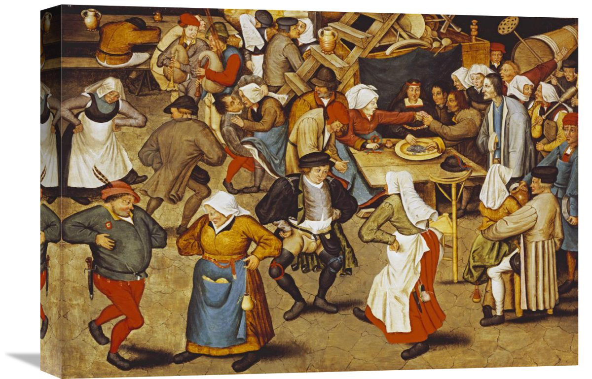 Global Gallery 'The Indoor Wedding Dance' by Pieter Bruegel the Elder ...