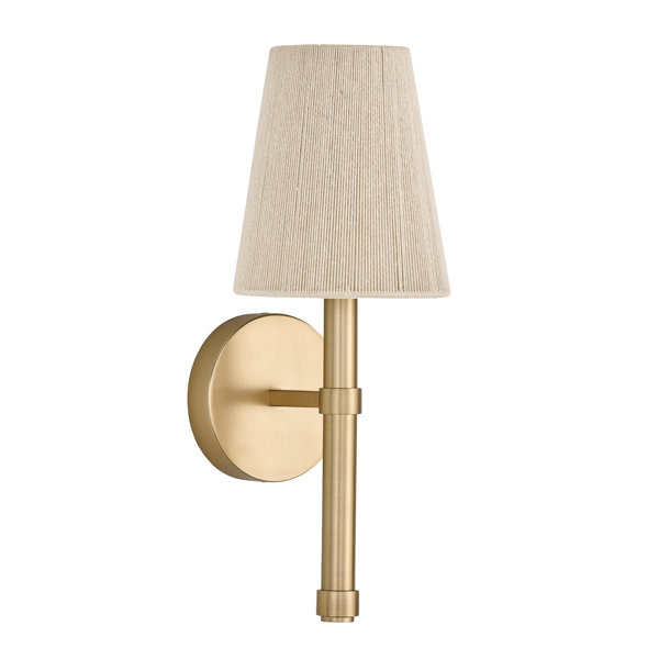 Capital Lighting 5" W x 14" H 1-Light Wallchiere Sconce in Matte Brass ...