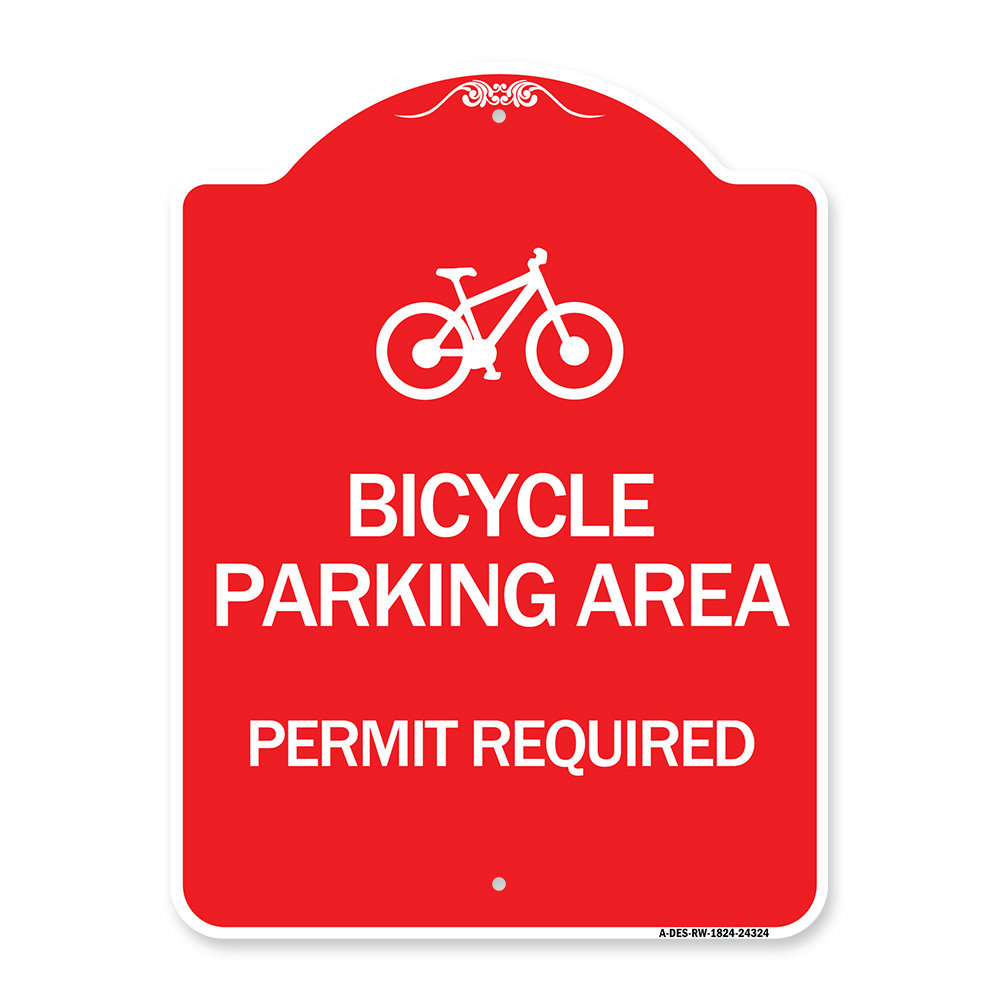 SignMission Signmission Designer Series Sign - Bicycle Parking Area ...