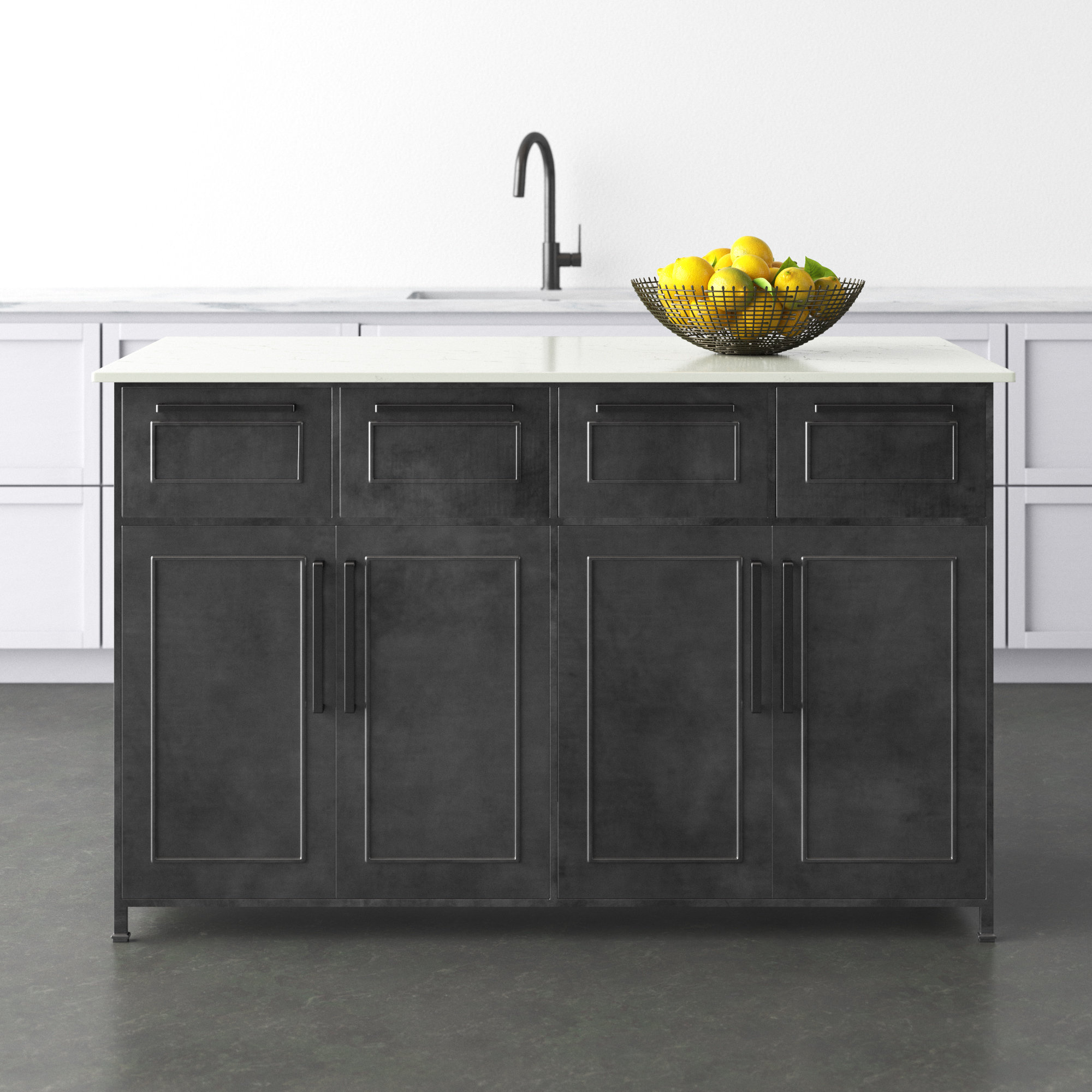 AllModern Lydia Kitchen Island Marble & Reviews - Wayfair Canada