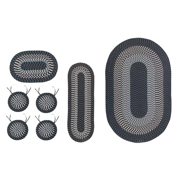 Latitude Run® Annaluiza Reversible Indoor Outdoor Area Rug / Round ...