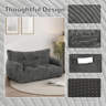 Trule Colman 59" Wide Bean Bag Chair,Corduroy Lazy Sofa,Loveseat ...