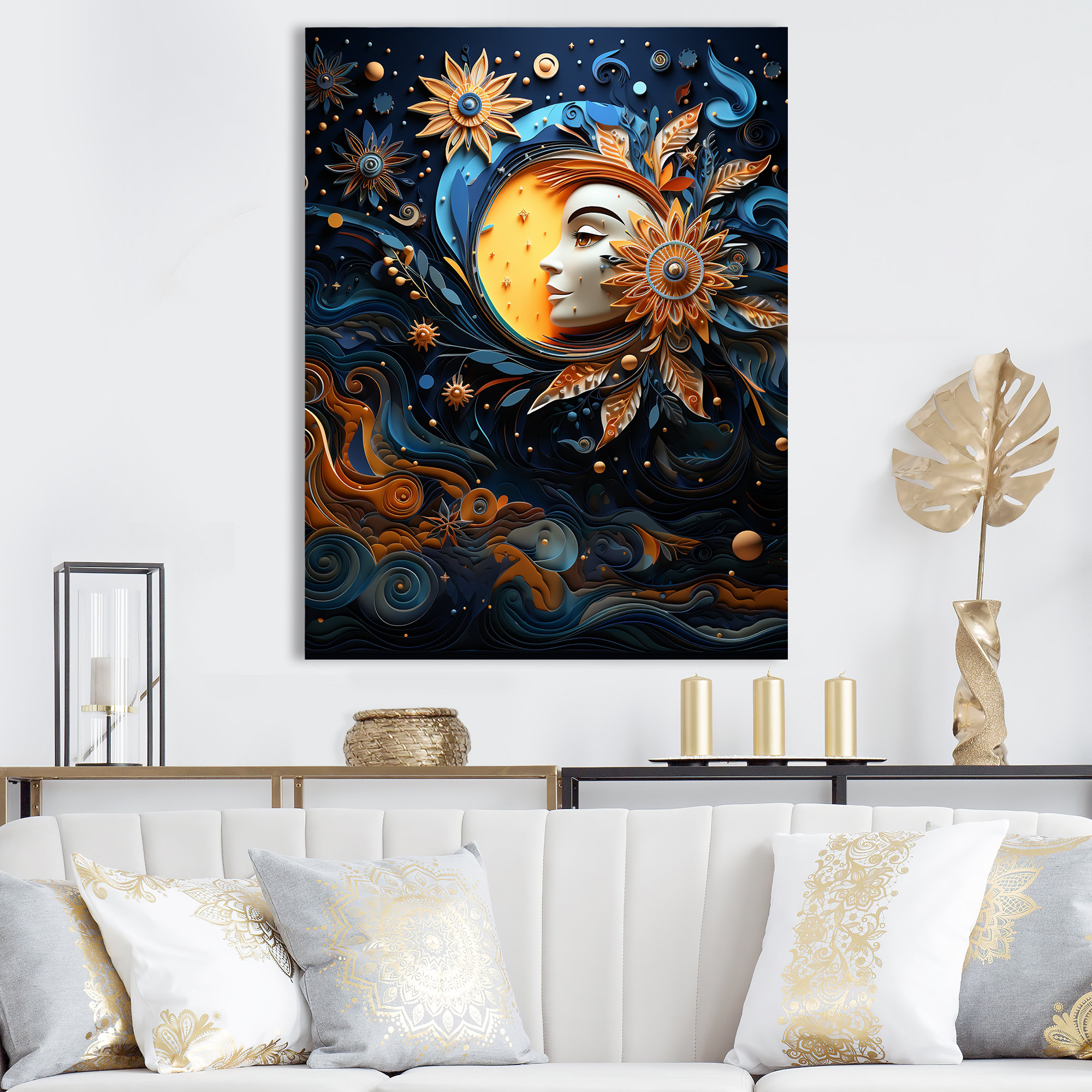 Design Art Native Art Celestial Guardians Midnight I - Native American ...