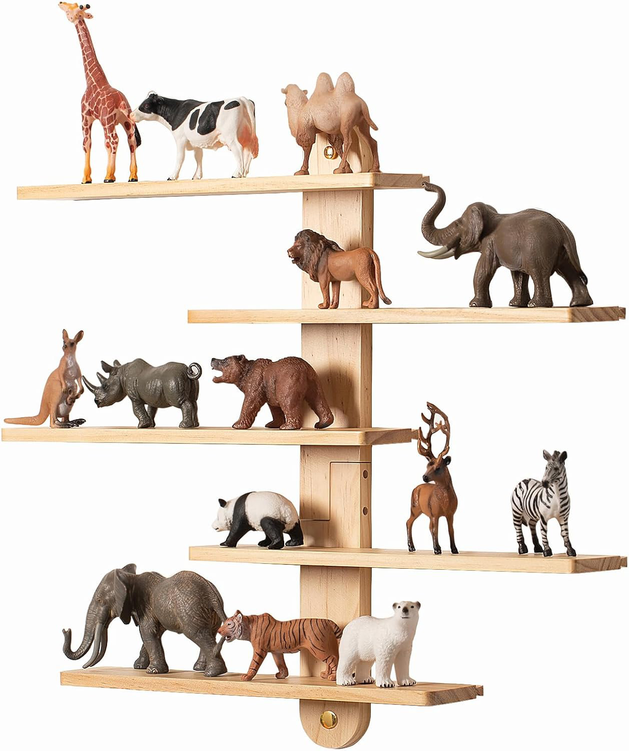 Hokku Designs Wooden Floating Shelves For Wall, Small Wood Display ...