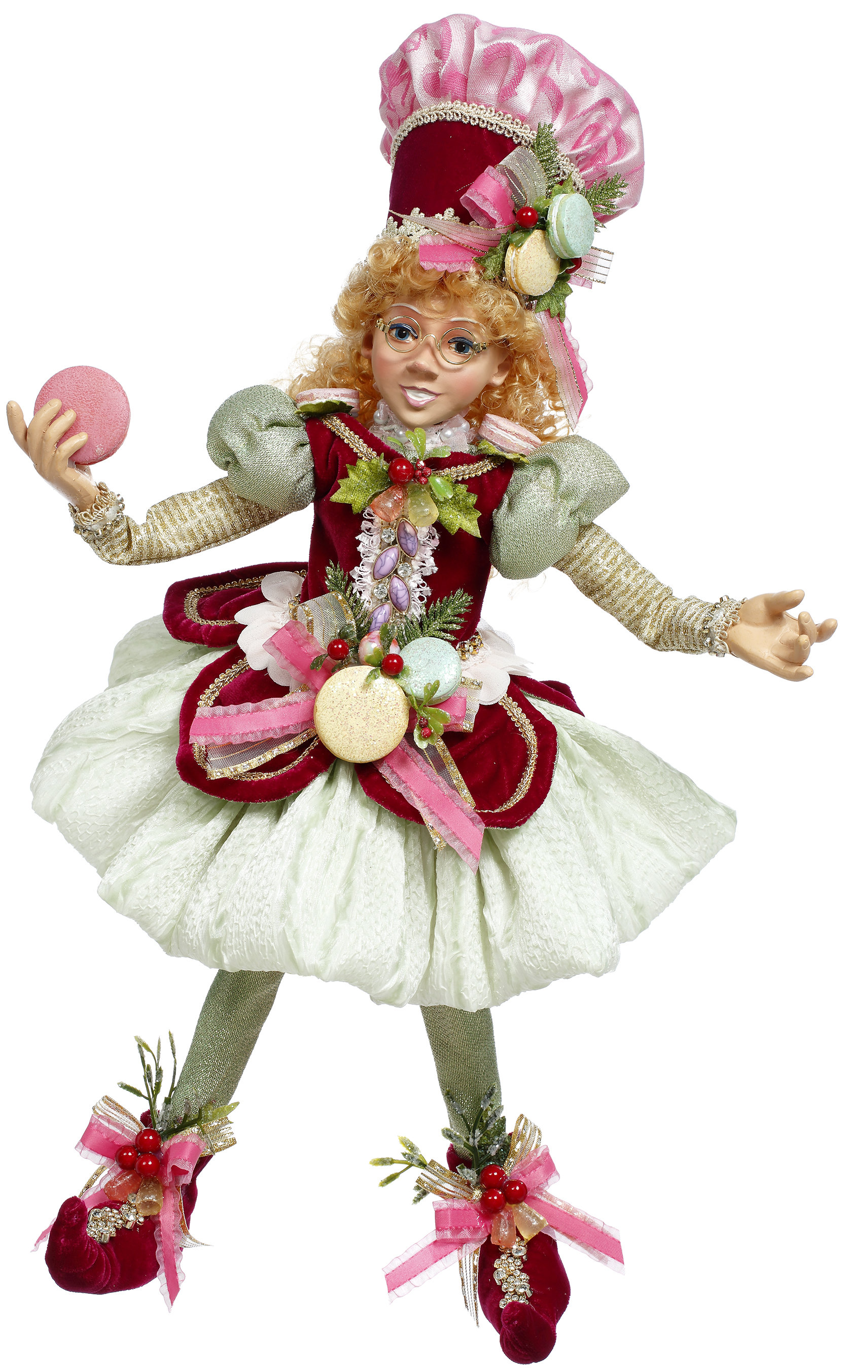 Mark Roberts North Pole Pretty In Pink Elf, Medium - 18 Inches | Wayfair