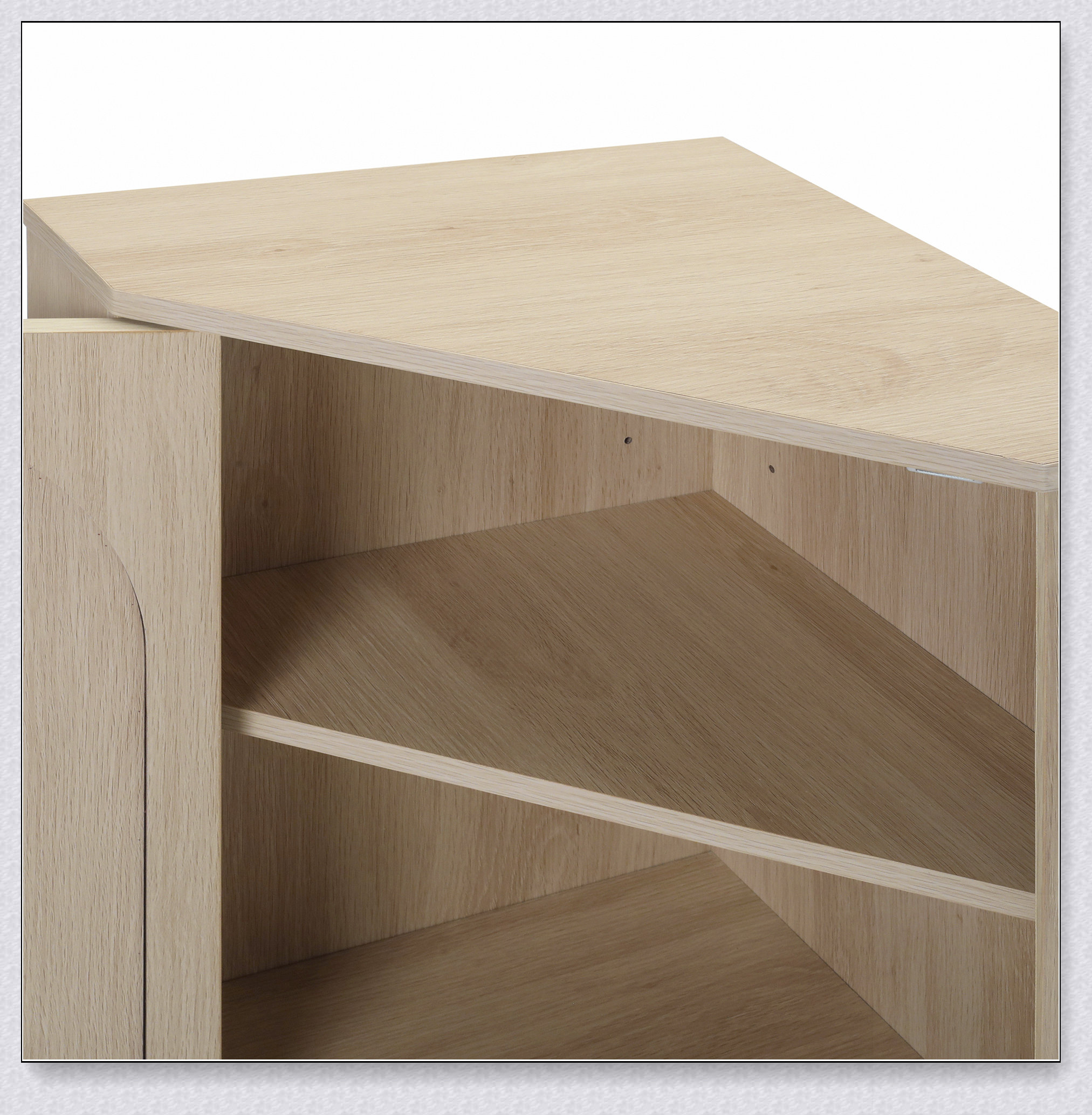 Bayou Breeze Corner cabinet ,Rattan door,Freestanding Corner Tables For ...