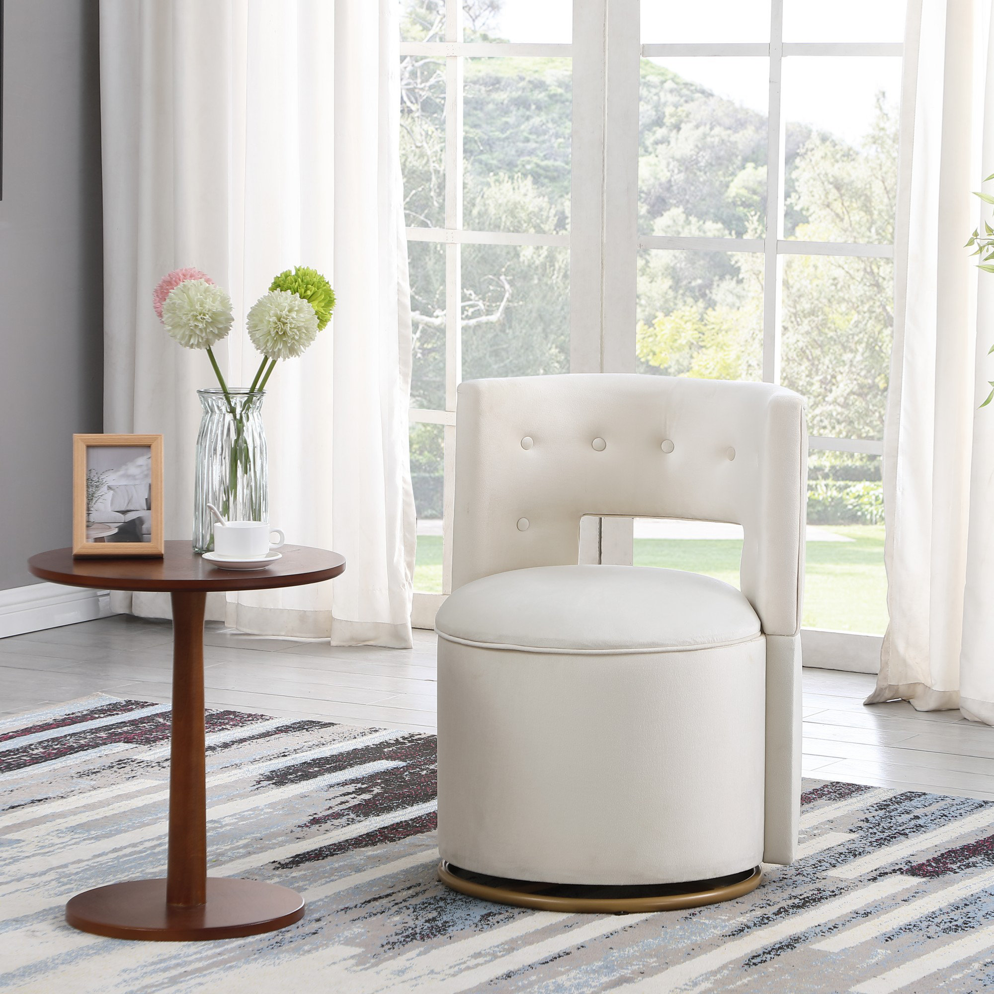 Mercer41 Jacklynn 360° Swivel Chair with Storage Function,accent chair ...