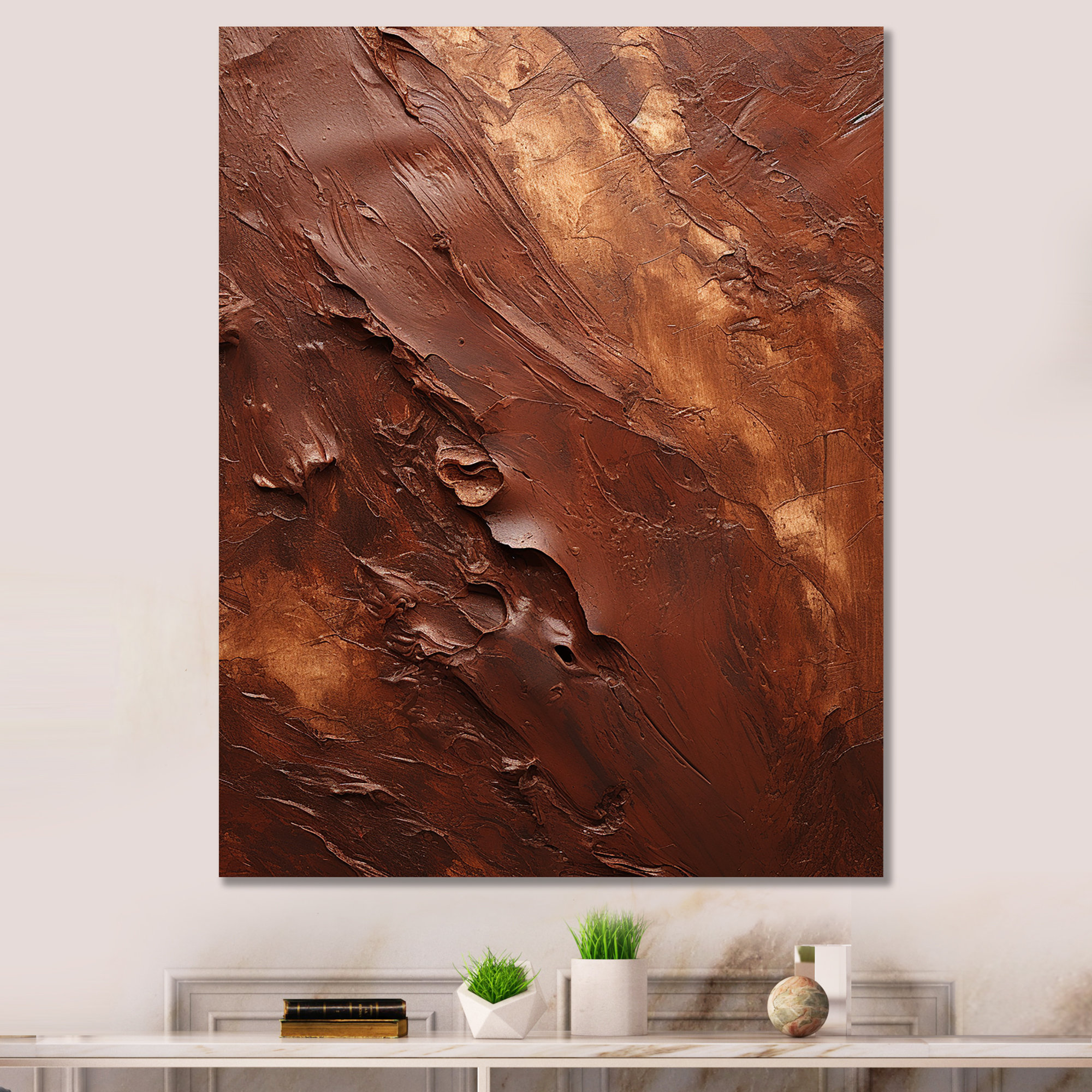 Wrought Studio Bittersweet Brushwork - Abstract Collages Canvas Print ...