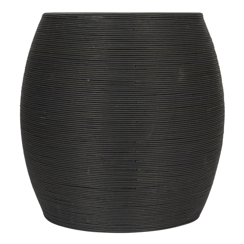 Bay Isle Home™ Marina Round Rattan Barrel Side Table | Wayfair