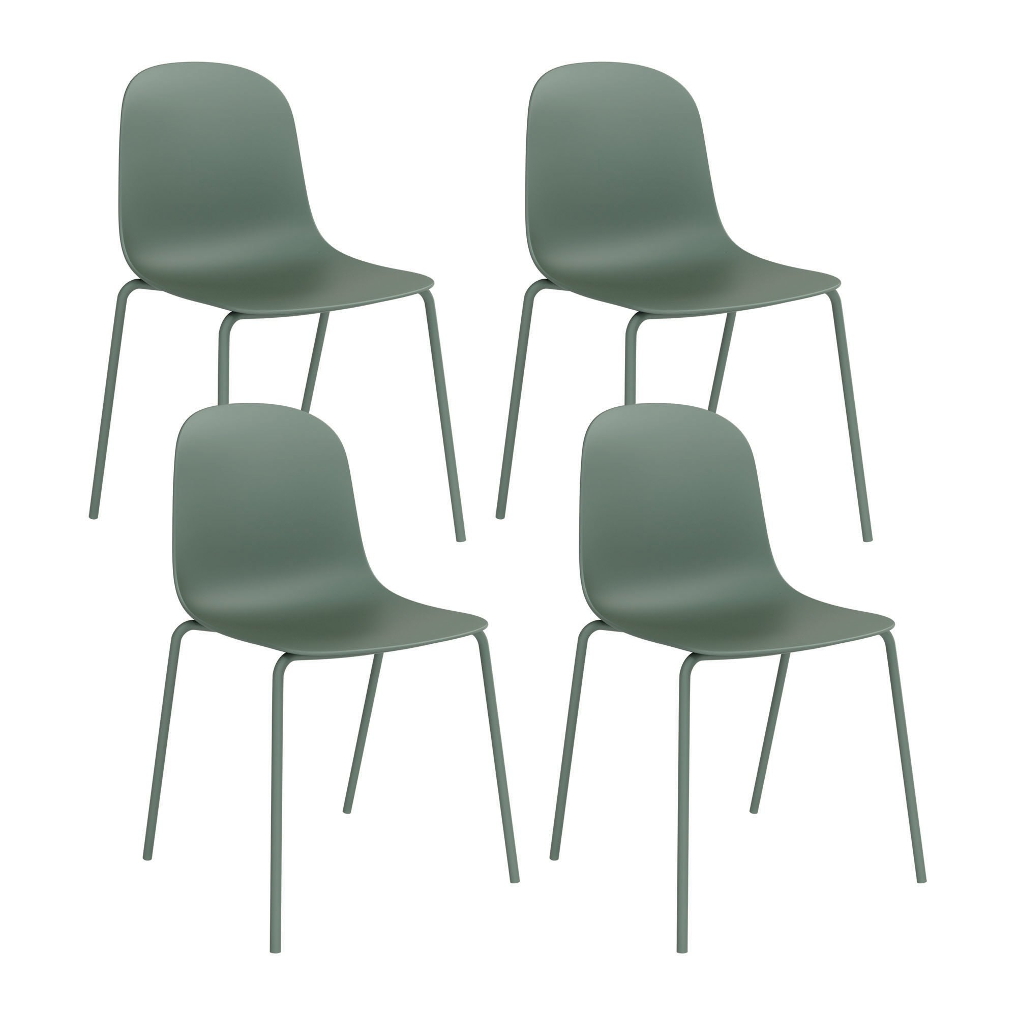 Ivy Bronx Khyson Stackable Dining Chairs for Indoors or Outdoors with ...